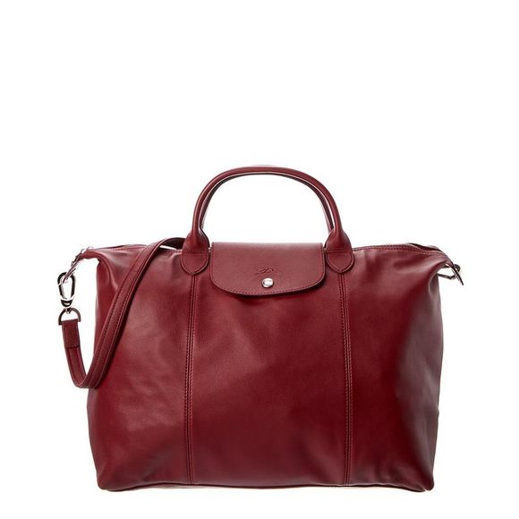 Longchamp | Bags | Longchamp Le Pliage Cuir Large Leather Short Handle ...